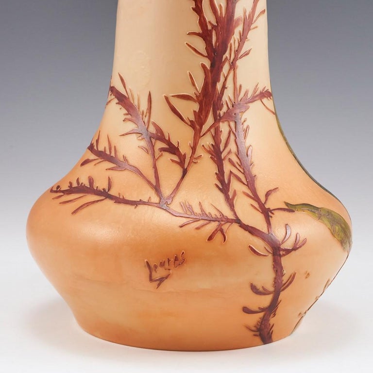 A Legras Cased and Acid Cut and Enamelled Glass Vase c1920 For Sale at ...