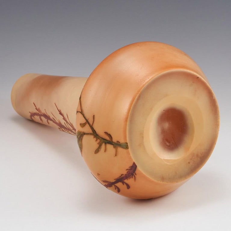 A Legras Cased and Acid Cut and Enamelled Glass Vase c1920 For Sale at ...