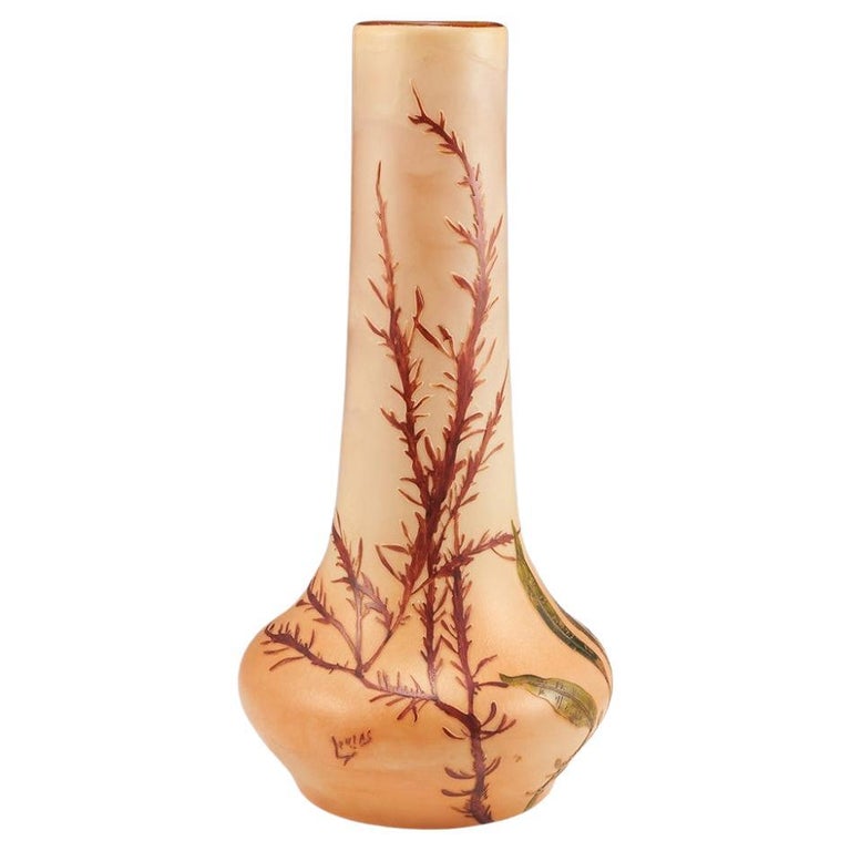 A Legras Cased and Acid Cut and Enamelled Glass Vase c1920 For Sale at ...
