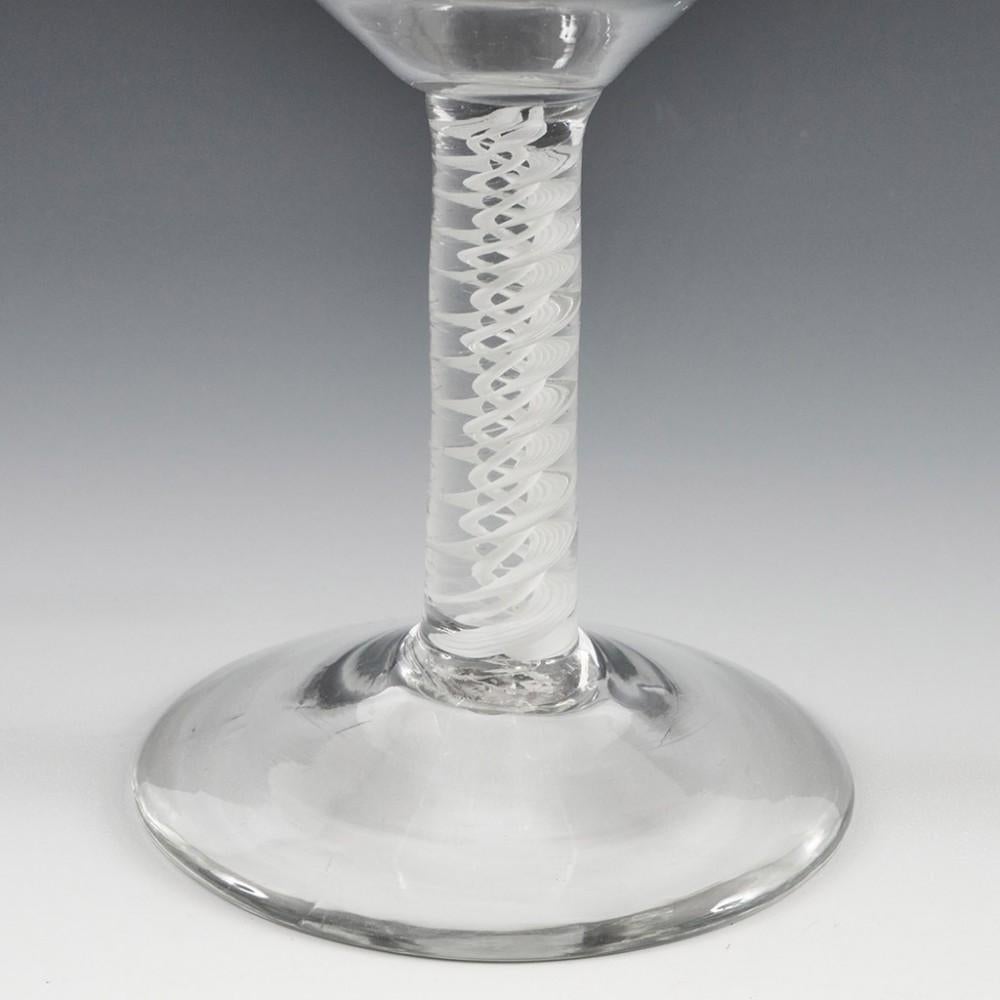 A Leviathan Opaque Twist Stem Goblet, c1760 For Sale at 1stDibs