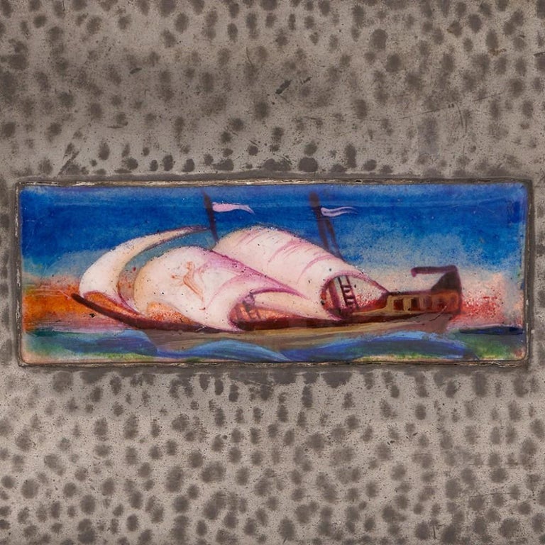 Liberty Tudric Patinated Pewter Cigar or Cigarette Box, circa 1910 For ...