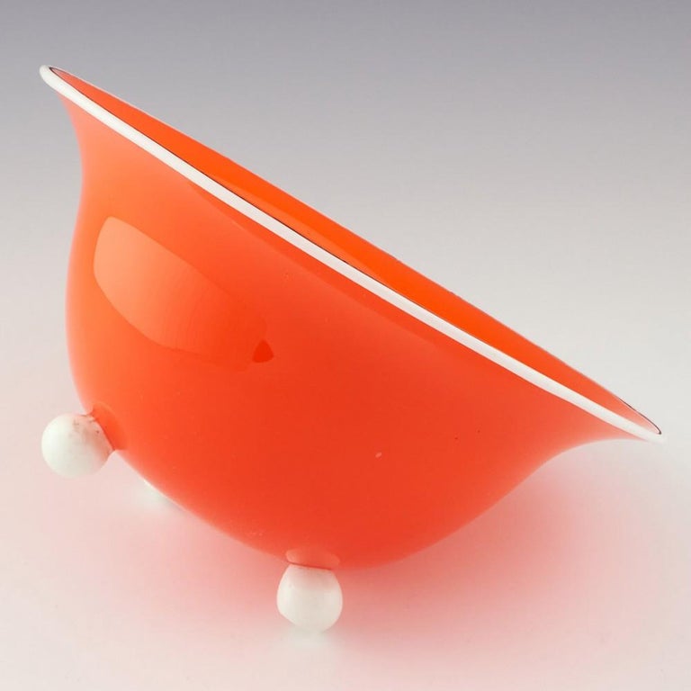 Loetz Witwe Footed Tango Glass Bowl C1915 For Sale at 1stDibs