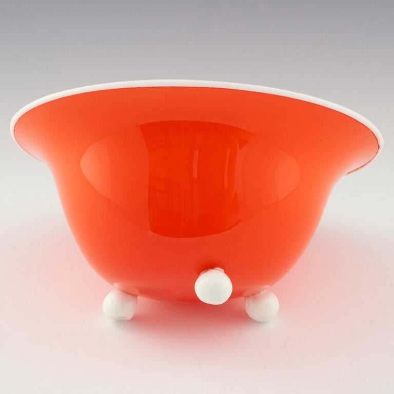 Loetz Witwe Footed Tango Glass Bowl C1915 For Sale at 1stDibs