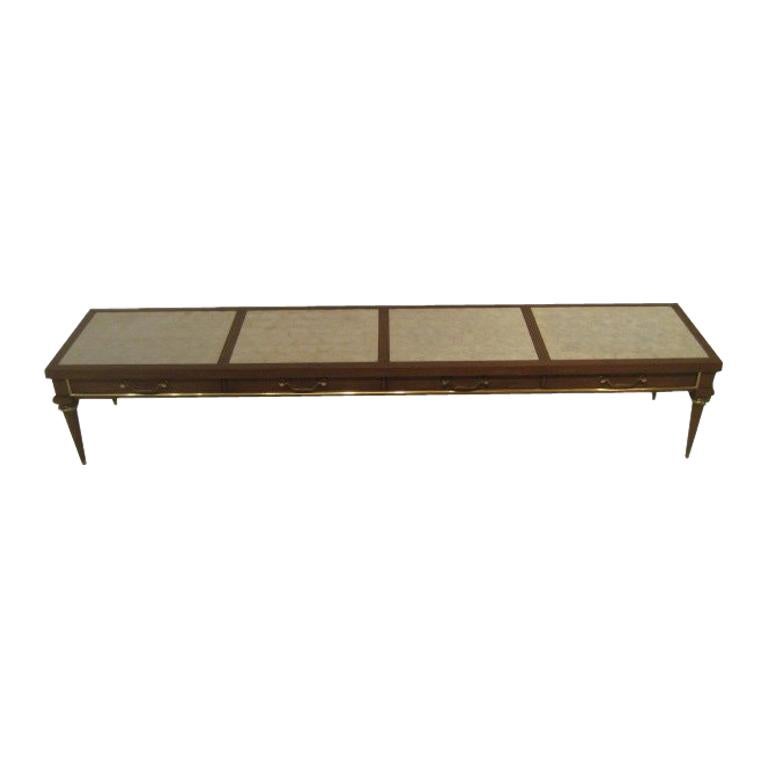 A Long Coffee Table With Kappa Shell Decoration For Sale at 1stDibs ...