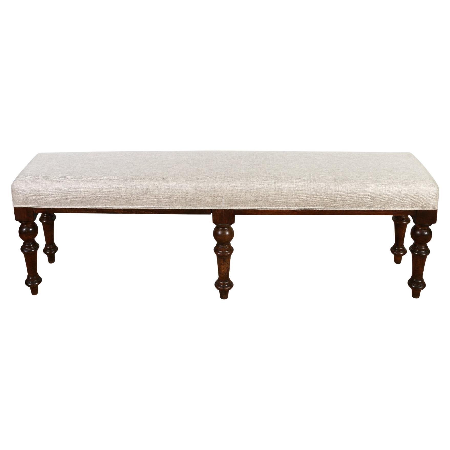 Long Barley Twist Bench at 1stDibs