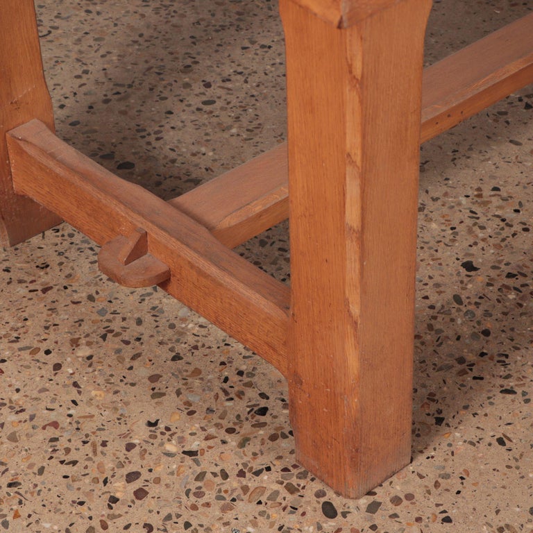 Long Oak Console/Dining Room Table,French, circa 1960 For Sale at 1stDibs