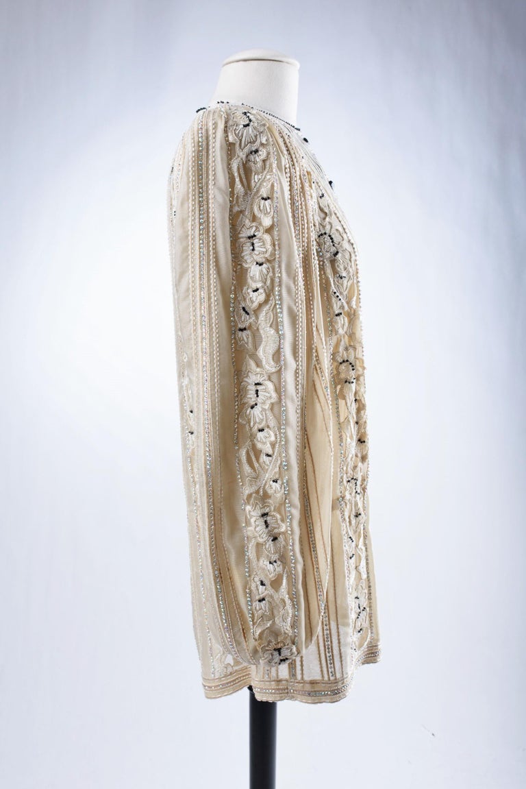 A Louis Féraud Sequin and rhinestone embroidered tunic dress - Fall ...