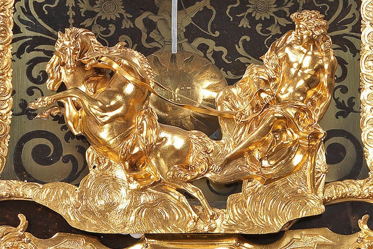 Louis XIV Brass and Tortoiseshell Boulle Marquetry Striking Bracket ...