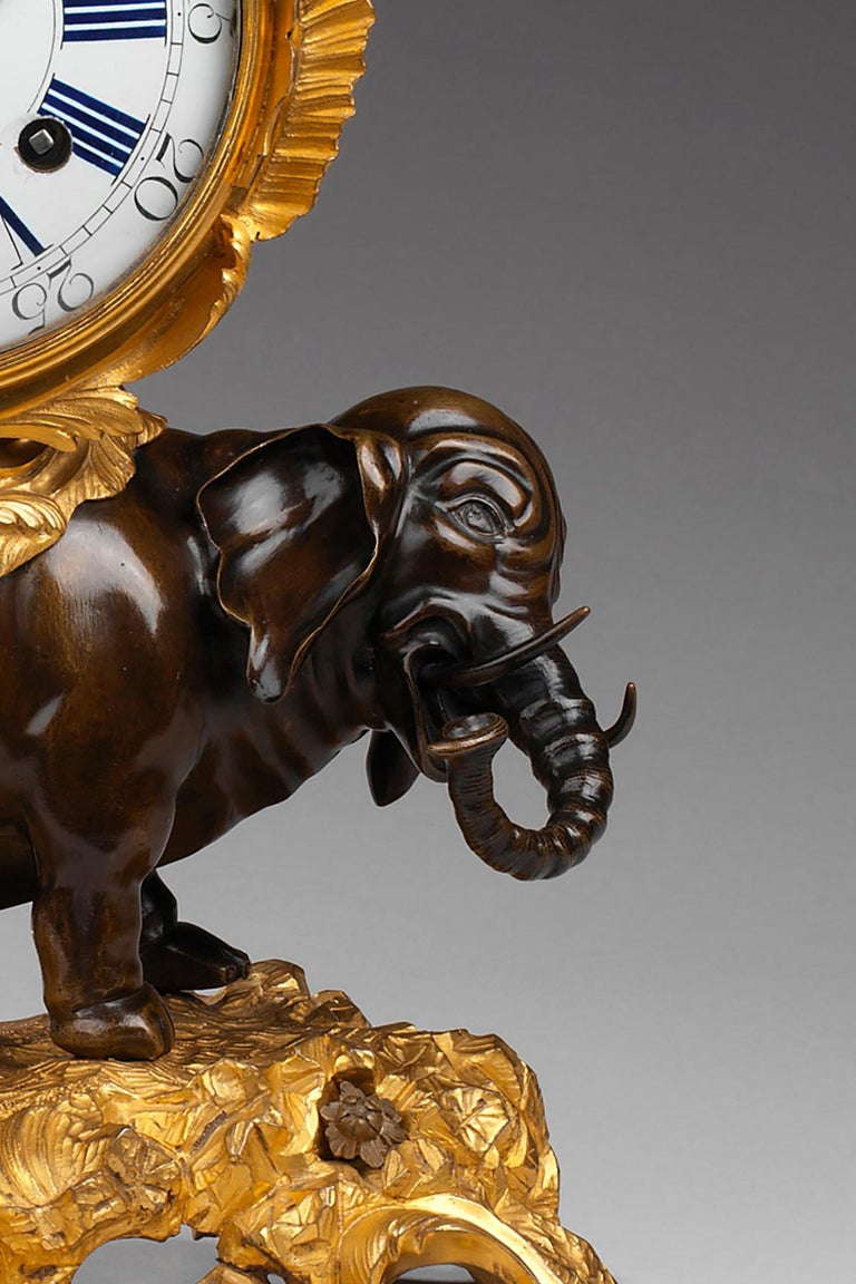 Louis XV Elephant Clock, by Le Foré Paris For Sale at 1stDibs | louis ...
