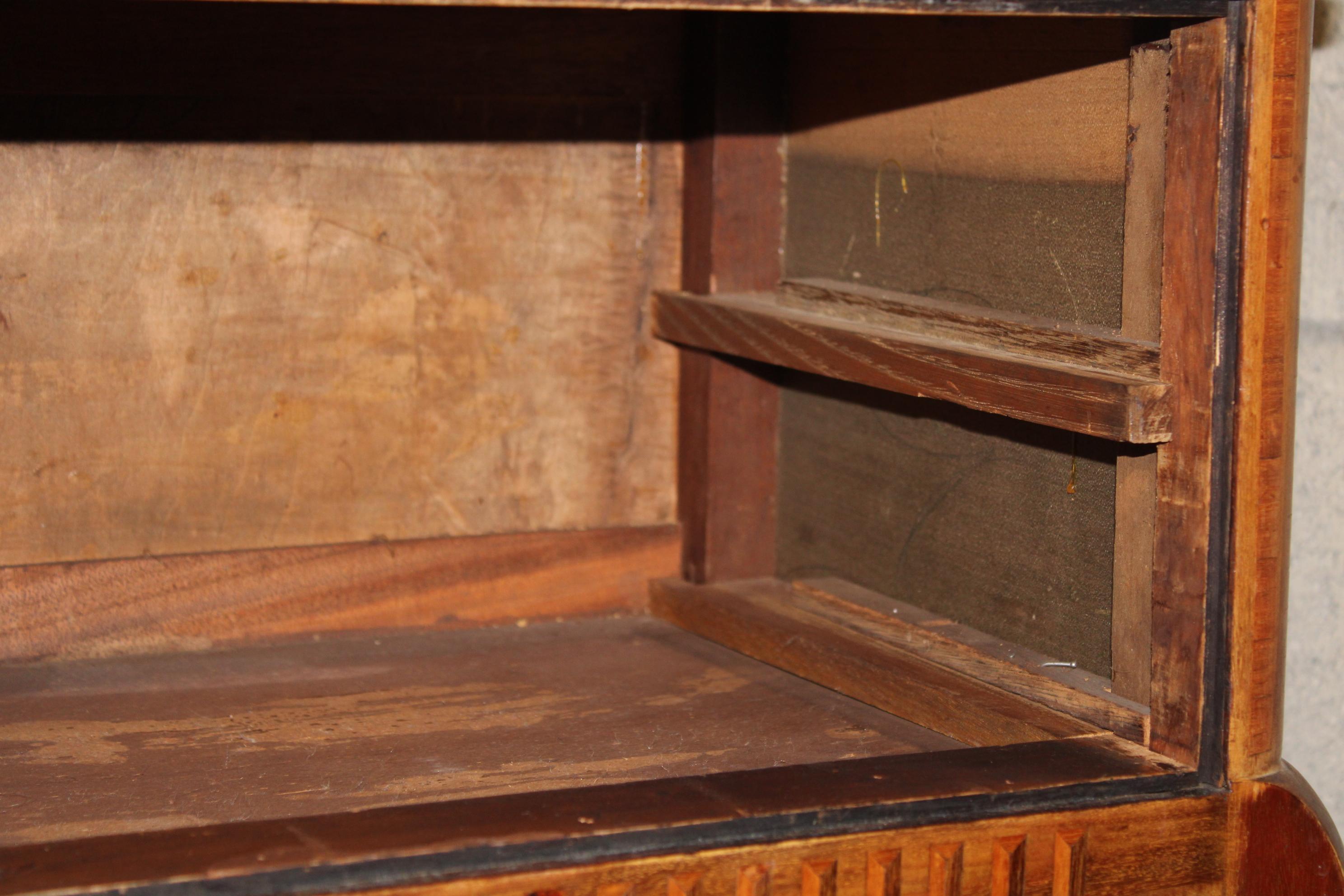 Louis XV Style 19th Century Marquetry Side Commode For Sale at 1stDibs