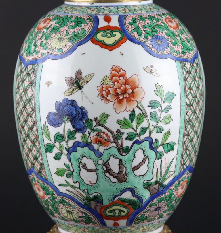 Louis XVI Style Gilt Bronze Mounted Samson Porcelain Vase in Chinese ...