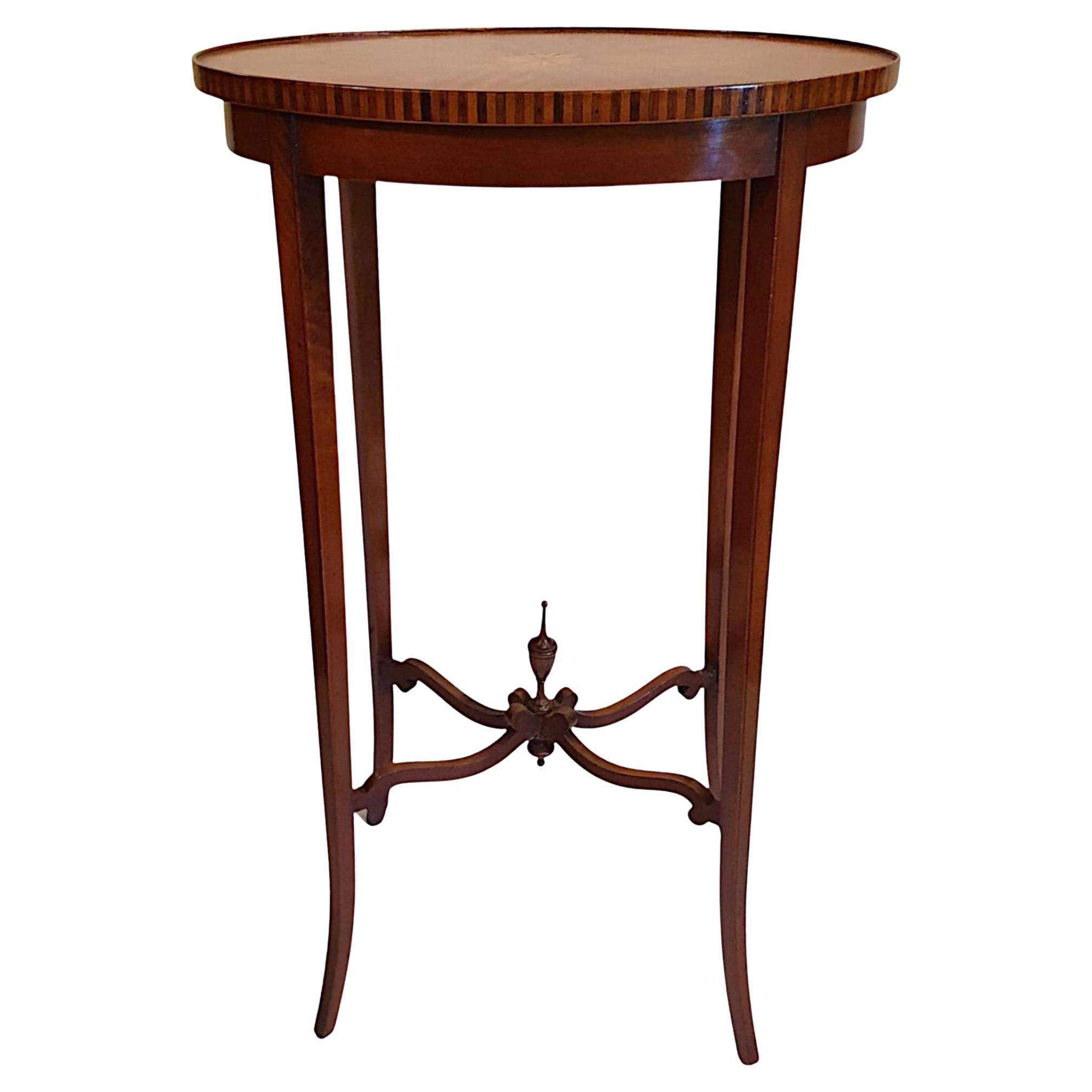Lovely Decorative Satinwood Occasional Centre Table Scalloped Edge ...