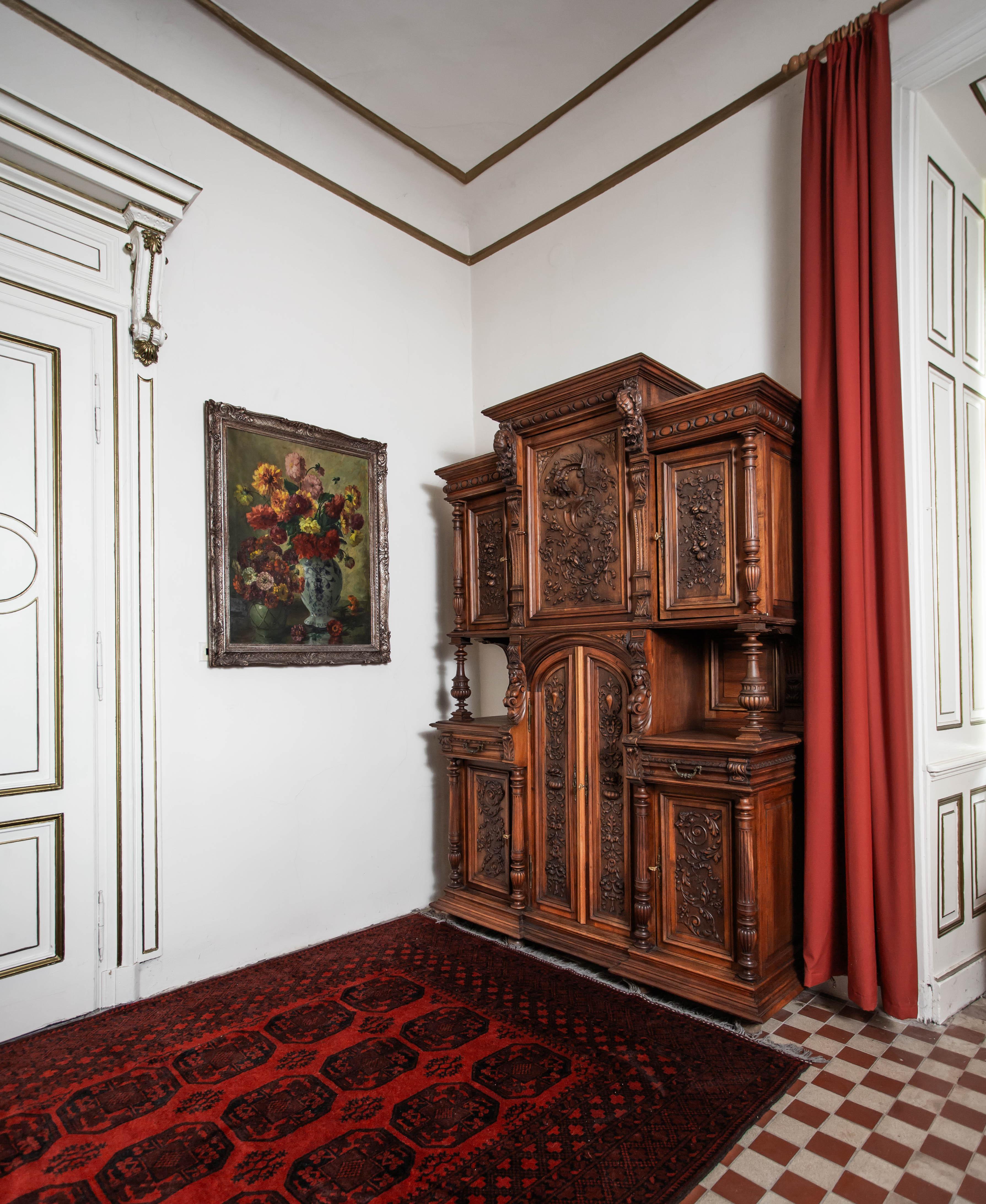 A luxurious Neo-Renaissance sideboard from the castle For Sale at 1stDibs