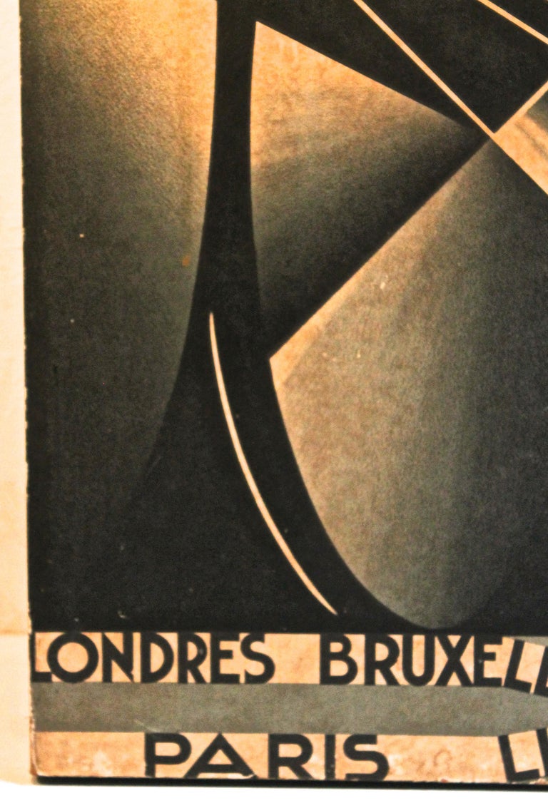 A. M. Cassandre Iconic Art Deco "Nord Express" Poster Authorized Re ...