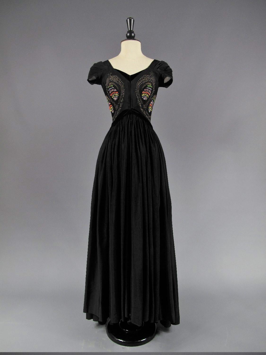 A Madame Grès Couture Evening Dress - Autumn Winter 1953 For Sale at ...
