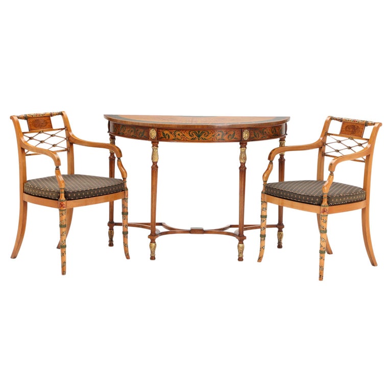 Magnificent Pair of Antique Sheraton Style Chairs Date Around the 1930s ...