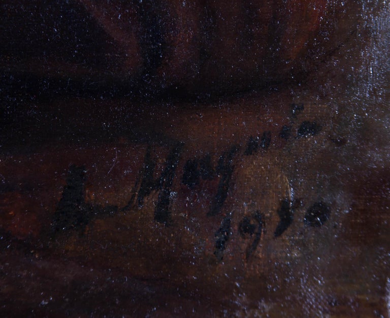 A. Maguin - A. Maguin - Framed 1950 Oil, Continental Gentleman For Sale ...