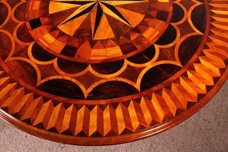 Mahogany and Marquetry Table from the 19th Century, England For Sale at ...