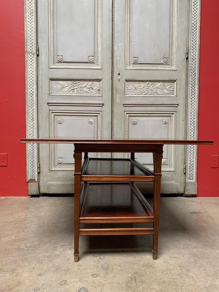 Mahogany Flip Top Metamorphic Tea Table at 1stDibs