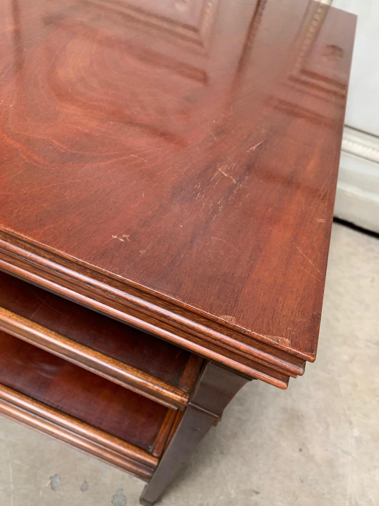 Mahogany Flip Top Metamorphic Tea Table at 1stDibs