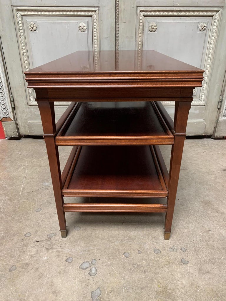 Mahogany Flip Top Metamorphic Tea Table at 1stDibs
