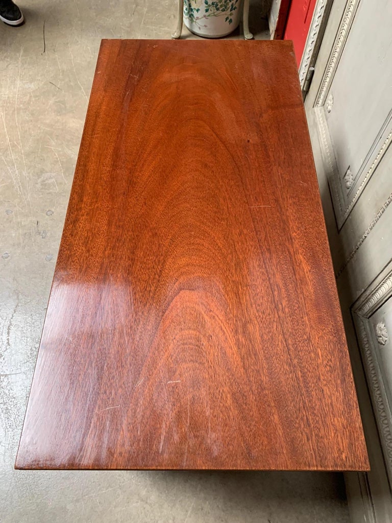 Mahogany Flip Top Metamorphic Tea Table at 1stDibs