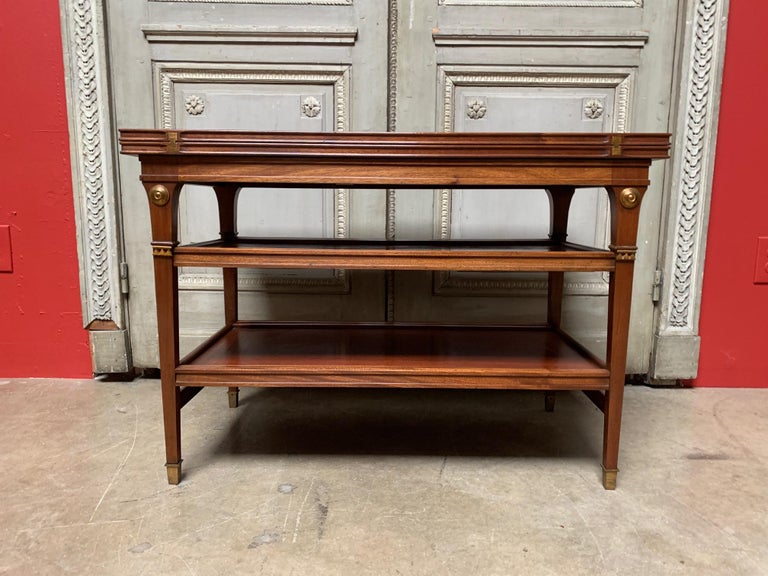 Mahogany Flip Top Metamorphic Tea Table at 1stDibs