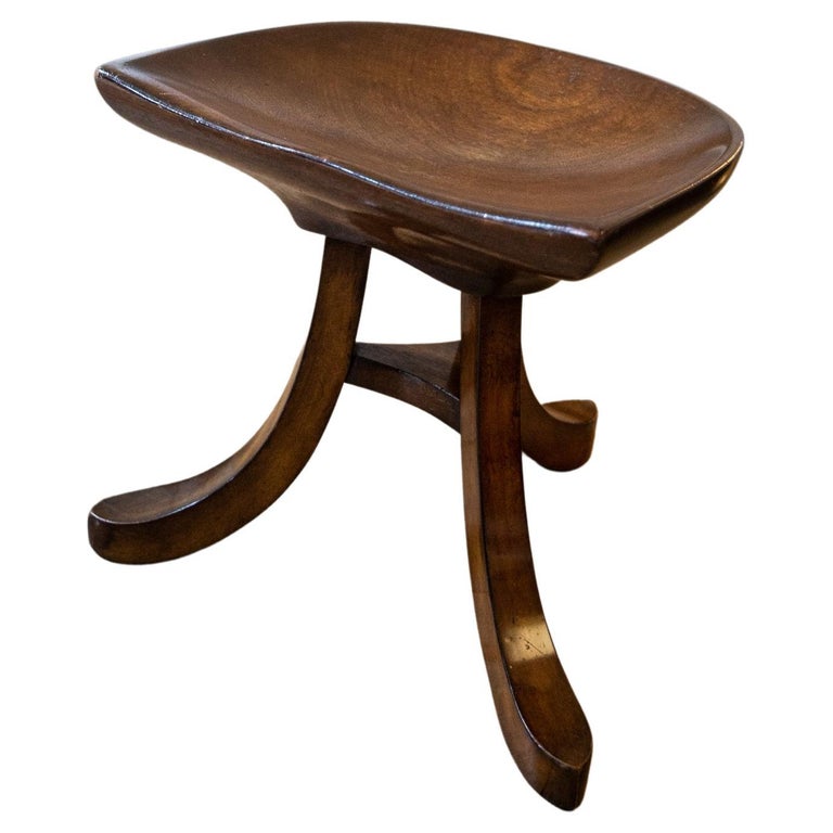 Mahogany Liberty and Co 'Thebes ii' Stool by L Wyburd, England, C1900 For Sale at 1stDibs
