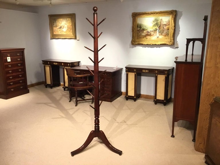 Mahogany Regency Period Antique Hall Tree at 1stDibs
