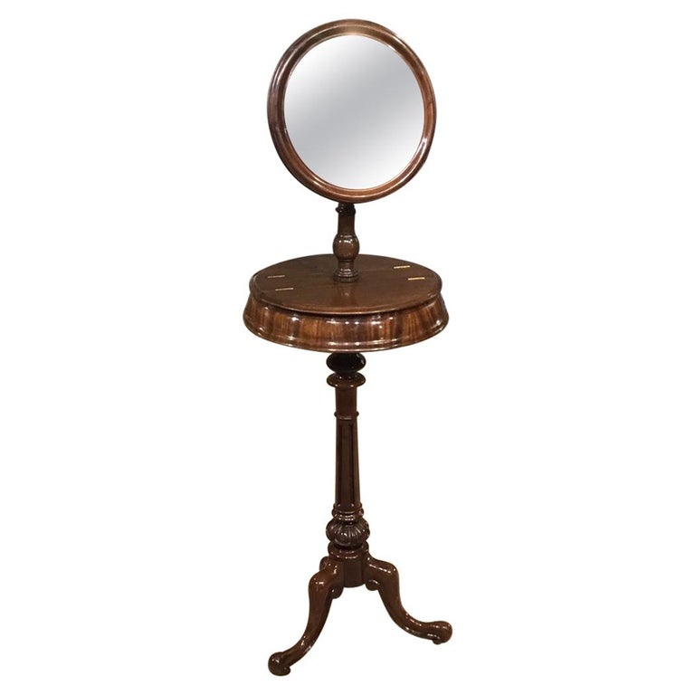 Mahogany Victorian Period Adjustable Gentleman's Shaving Stand at 1stDibs