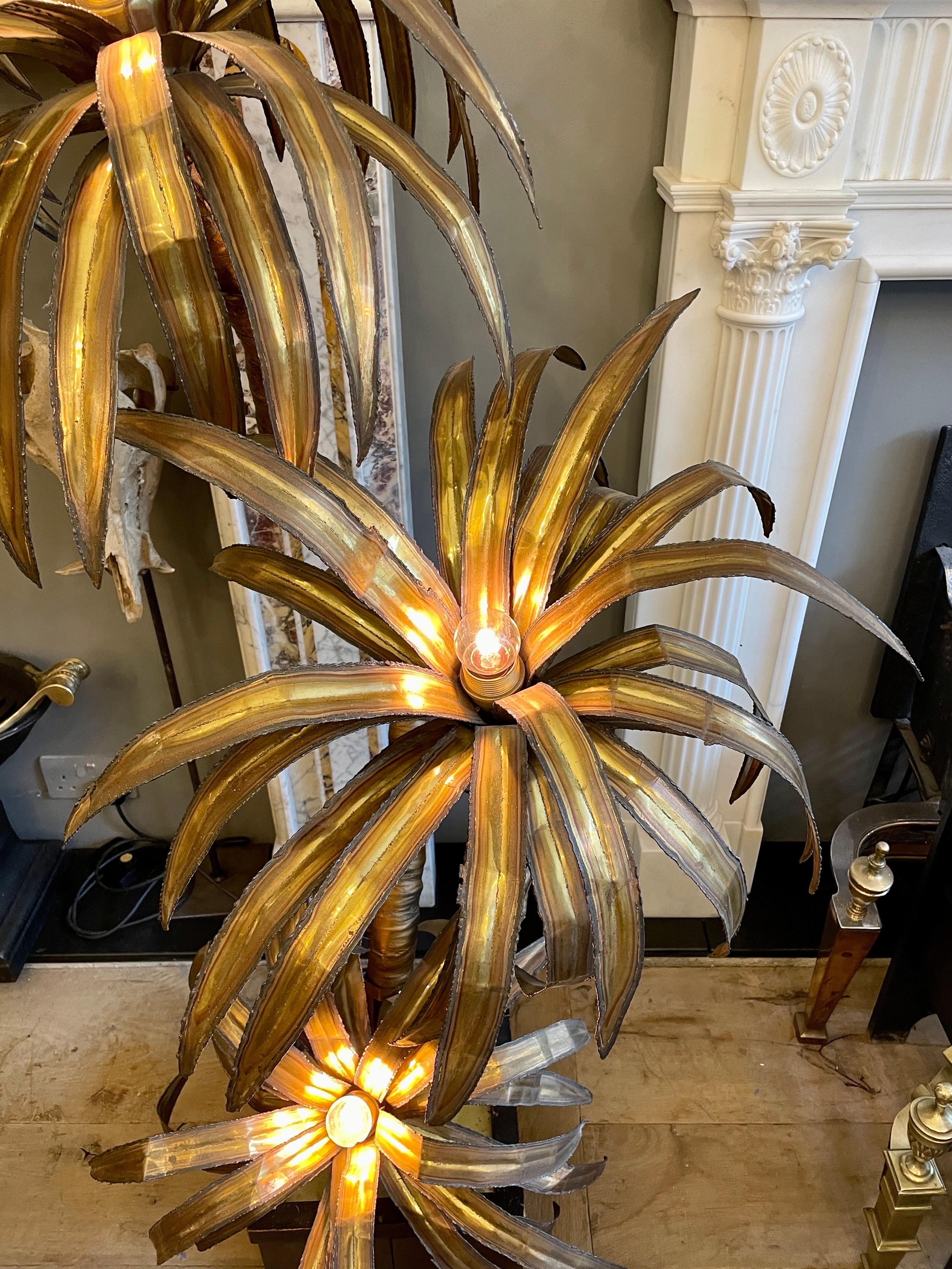 Maison Jansen Palm Tree Floor Light For Sale at 1stDibs