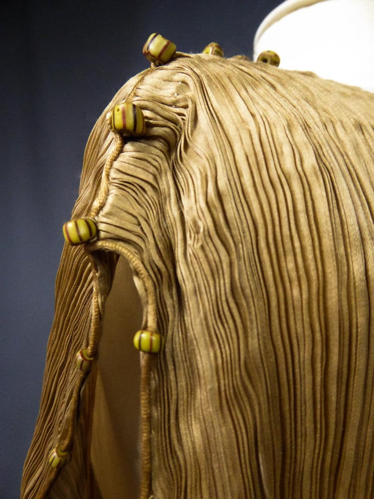 A Mariano Fortuny "Delphos" Gown in Pleated Café au Lait Silk - Venice ...