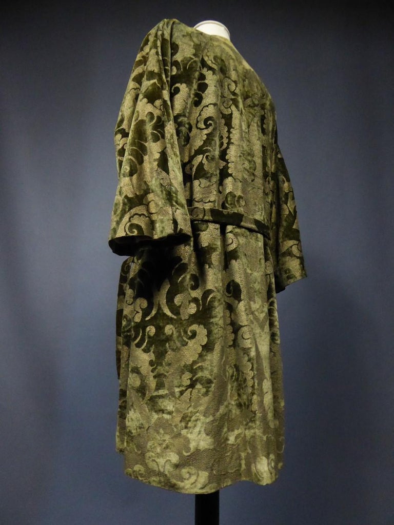 A Mariano Fortuny Gold Printed Velvet Evening Coat Italy Circa 1915/ ...