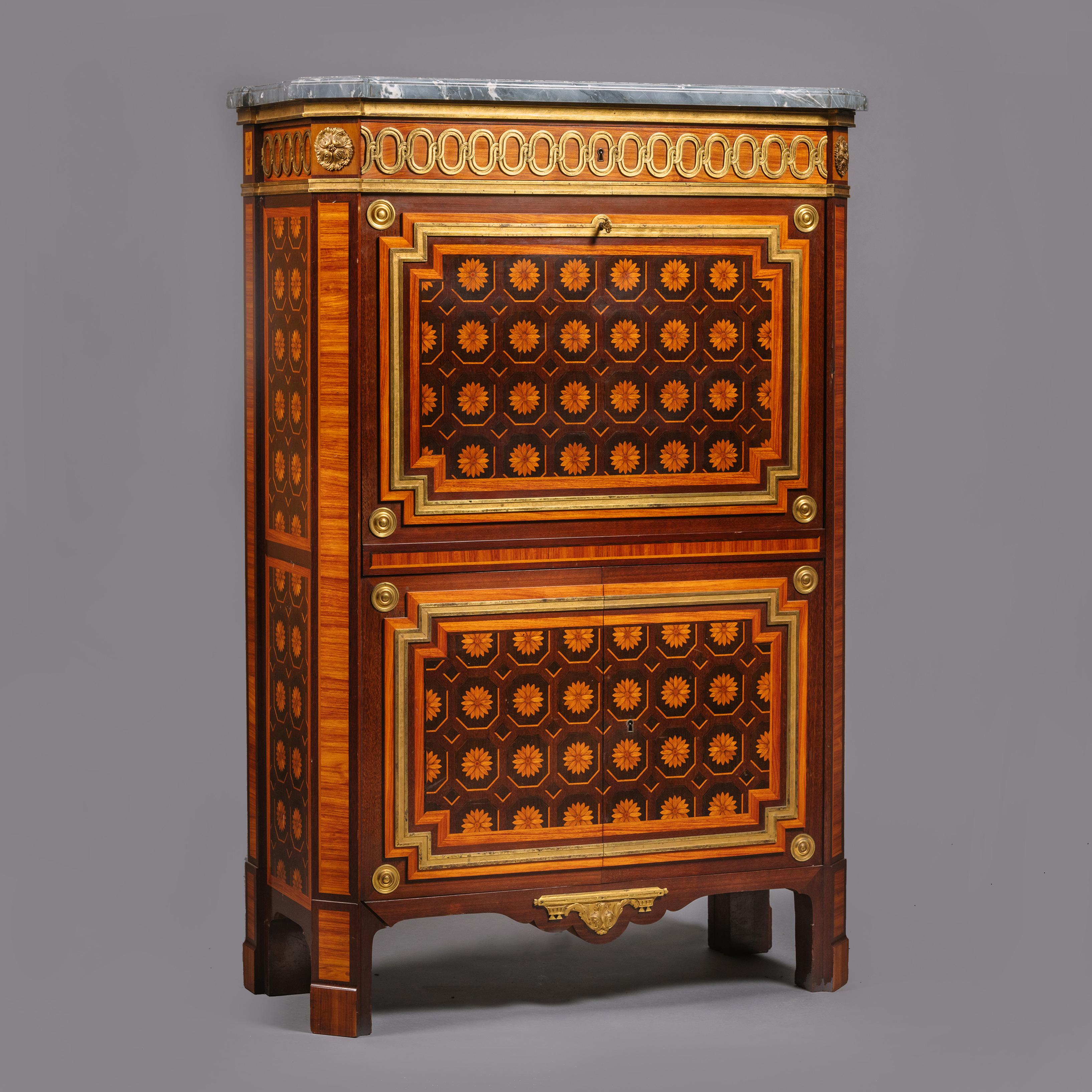 Marquetry Secretaire À Abattant by Beurdeley For Sale at 1stDibs