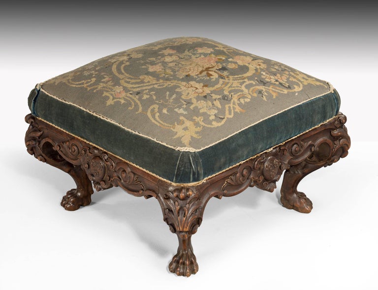 Massive, Irish, 19th Century Square Sectioned Stool For Sale at 1stDibs