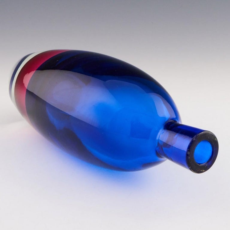 Maurizio Albarelli Seguso Sommerso Bottle Vase, 1998 For Sale at 1stDibs