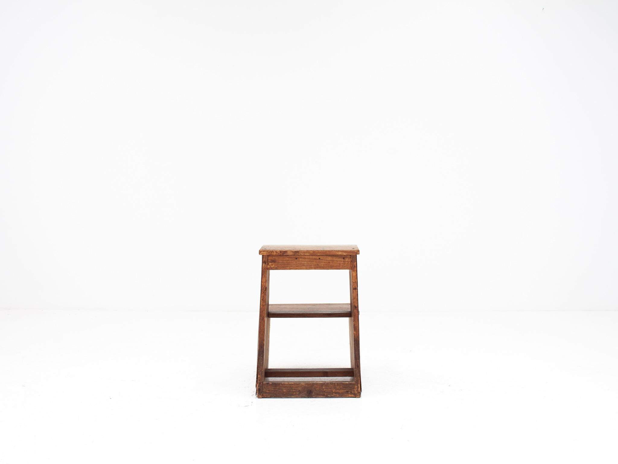 A Meiji/Taisho Period Street Vendor Stool, Cedar Timbers. Japan, early ...