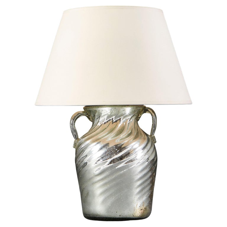 Mercury Glass Lamp at 1stDibs