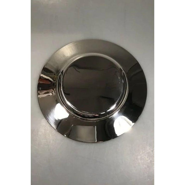 A Michelsen Sterling Silver Plate/Charger For Sale at 1stDibs