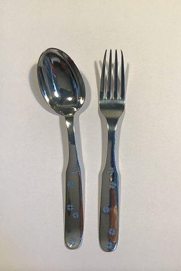 A Michelsen Sterling Silver Sterling Silver Child Flatware Set, Spoon ...