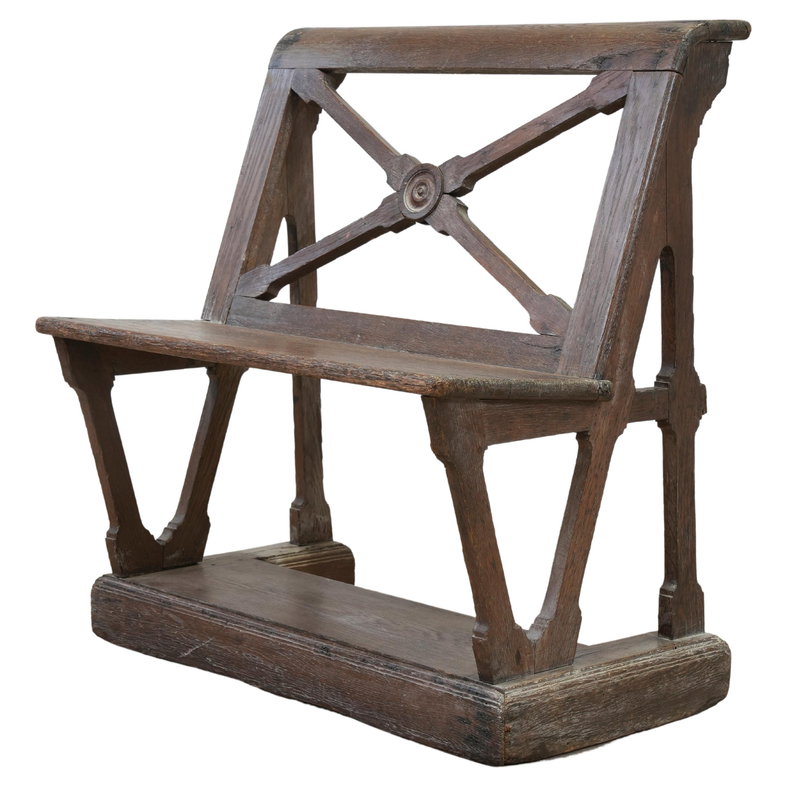 19th Century Gothic Revival Hall Bench at 1stDibs