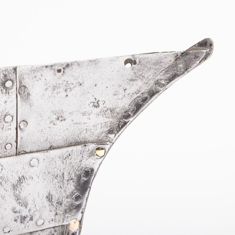 A mid 19th century riveted steel plate hull of a model steam yacht. For ...