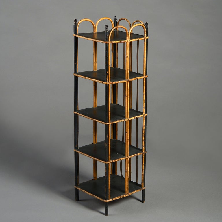 Mid-19th Century Victorian Bamboo Shoe Rack at 1stDibs
