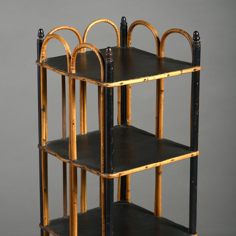 Mid-19th Century Victorian Bamboo Shoe Rack at 1stDibs