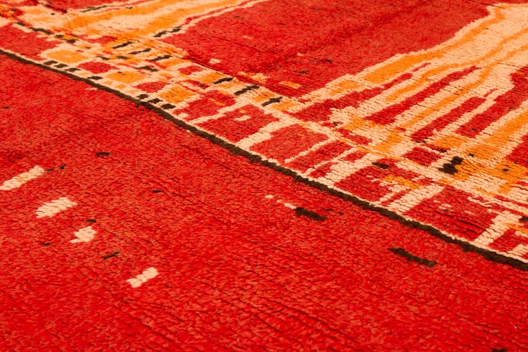 Mid-Century Modern Vintage Moroccan Rug For Sale at 1stDibs