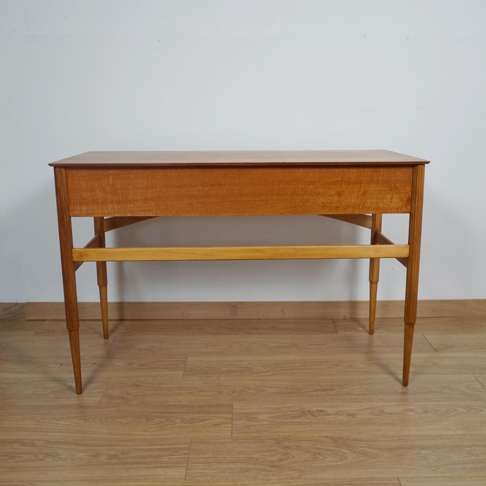 A Mid-Century Satinwood Console Table/Writing Desk For Sale at 1stDibs