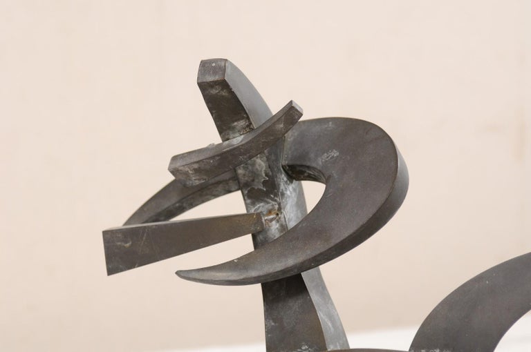 Midcentury Small-Sized Abstract European Bronze Sculpture For Sale at ...
