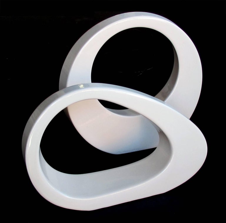 Mod Set of 1980s Ivory-Glazed Amorphic Pottery by Jaru Pottery of ...