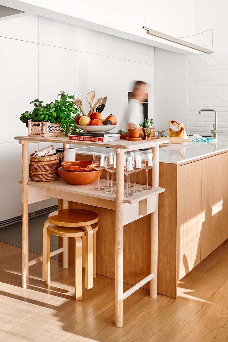 Modern Scandinavian Wooden Work Desk and Side Table For Sale at 1stDibs ...