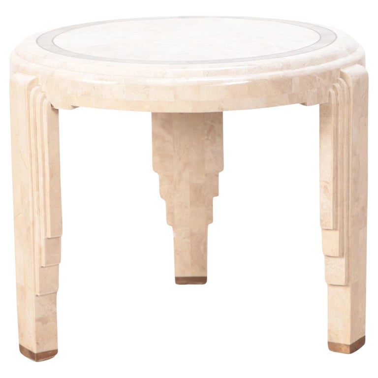 A Modern tessalated marble Art Deco style occasional table. For Sale at ...